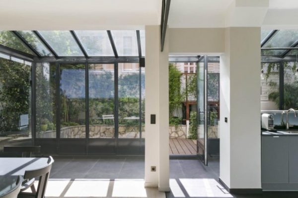 Bow windows - Véranda Turpin-Longueville - en acier et fer forgé